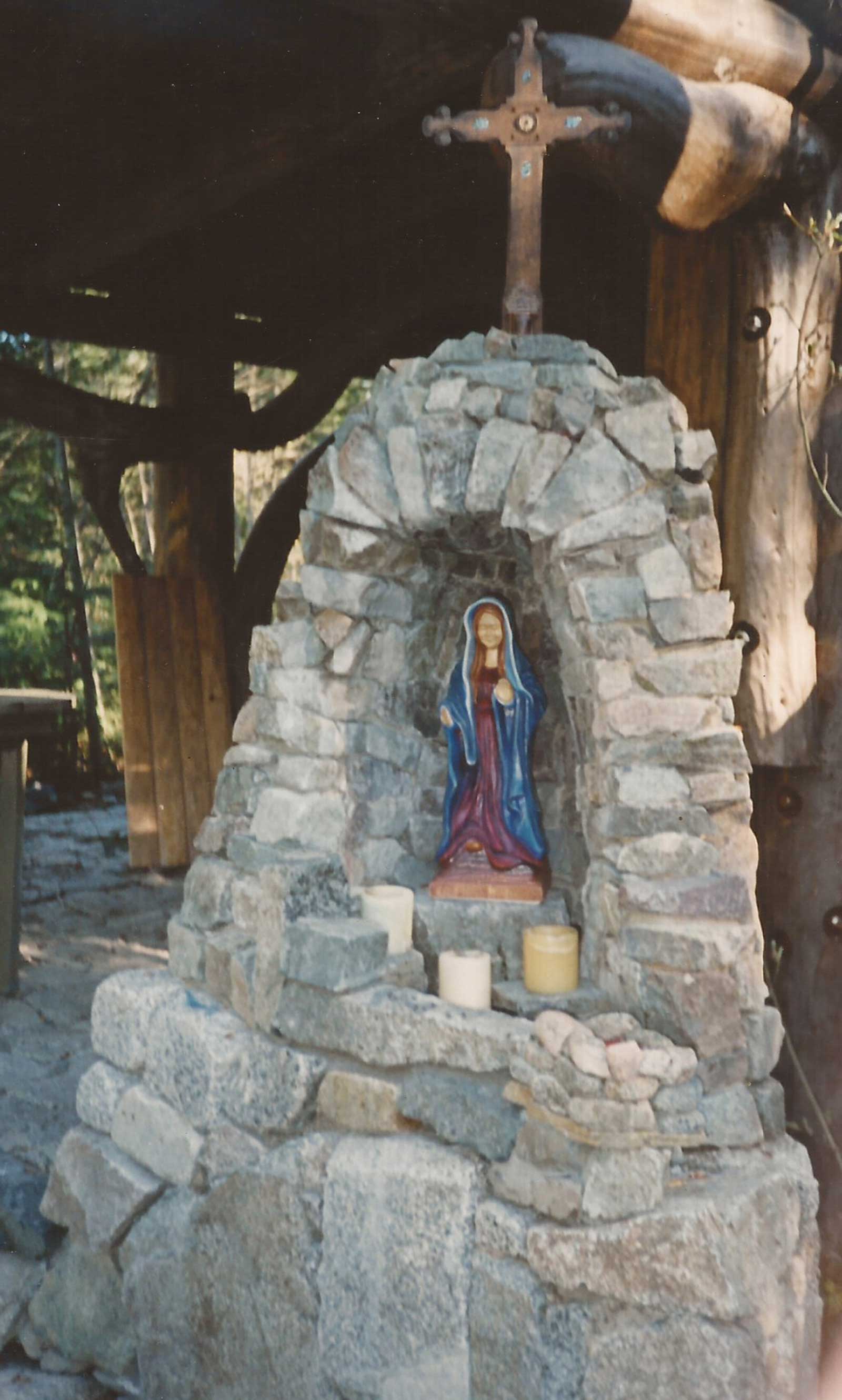 Virgin and Stone Shrine - Whiteduck Art